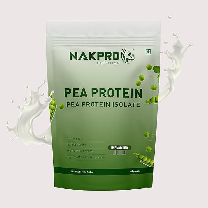 NAKPRO 100% Pea Protein Isolate | 26.03g Protein, 4.94g BCAA | Plant ...
