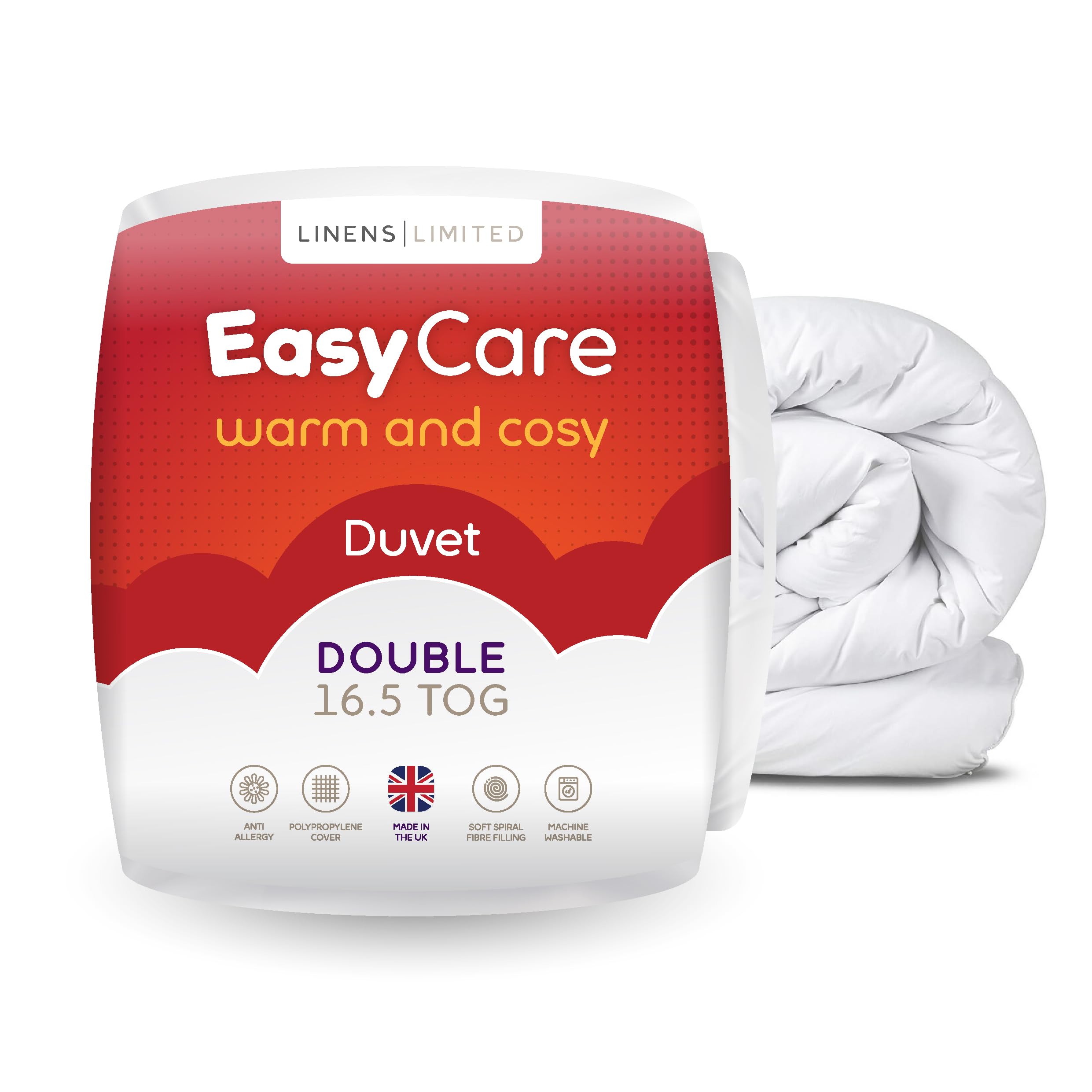 Linens Limited - Double Duvet 16.5 Tog, Made in the UK, Easy Care ...