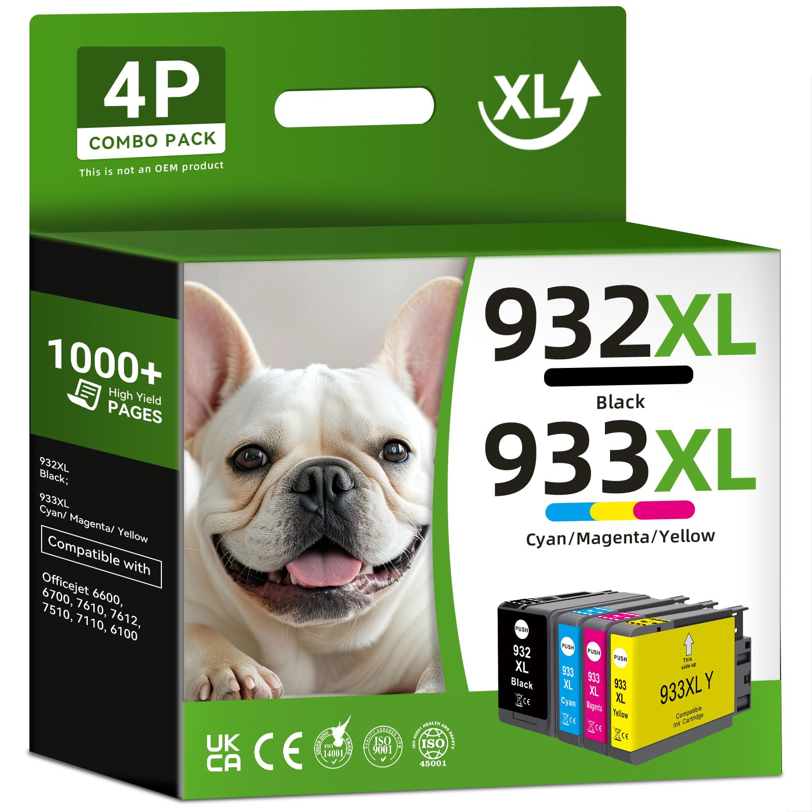Amazon.com: 932XL 933XL Ink Cartridges Replacement for 932XL 933XL 932 ...