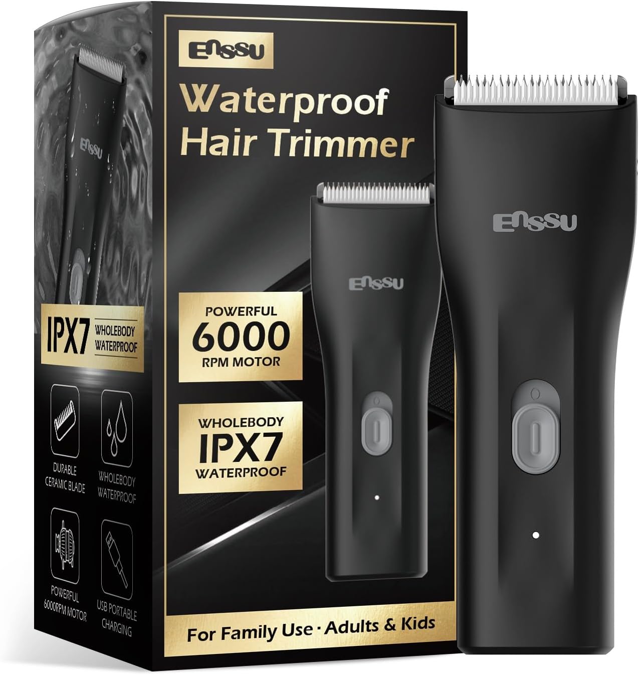 Amazon.com: ENSSU Hair Clippers, Ball Trimmer, Waterproof Men Body Hair ...