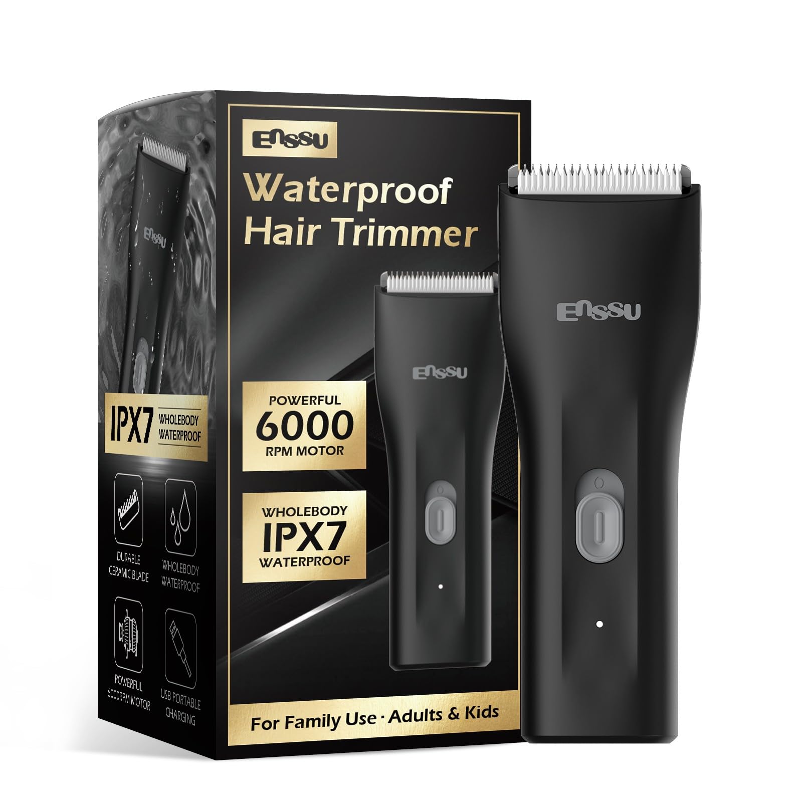 Amazon.com: ENSSU Hair Clippers, Ball Trimmer, Waterproof Men Body Hair ...