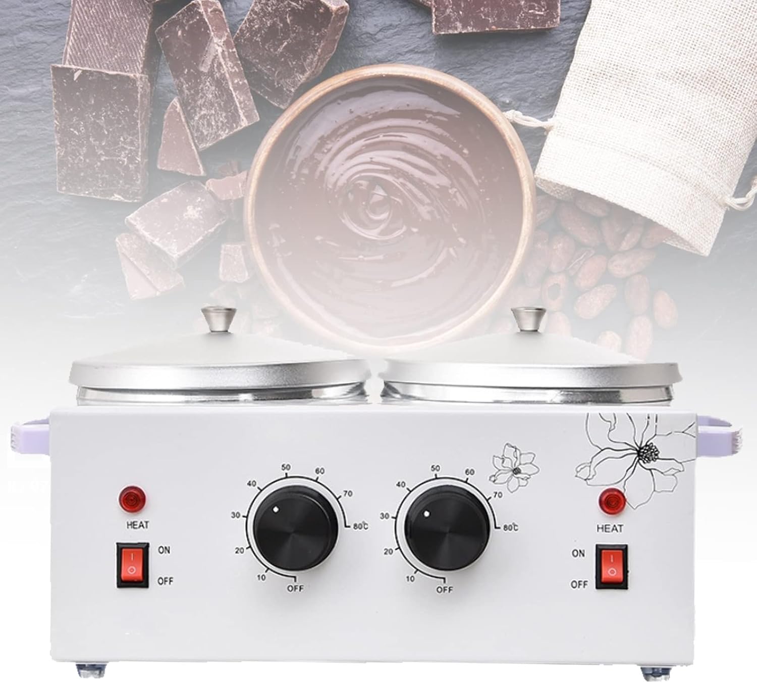 Luckyzl 200w Chocolate Tempering Machine 10℃~80℃ Diy Melter, with 2 * 1 ...