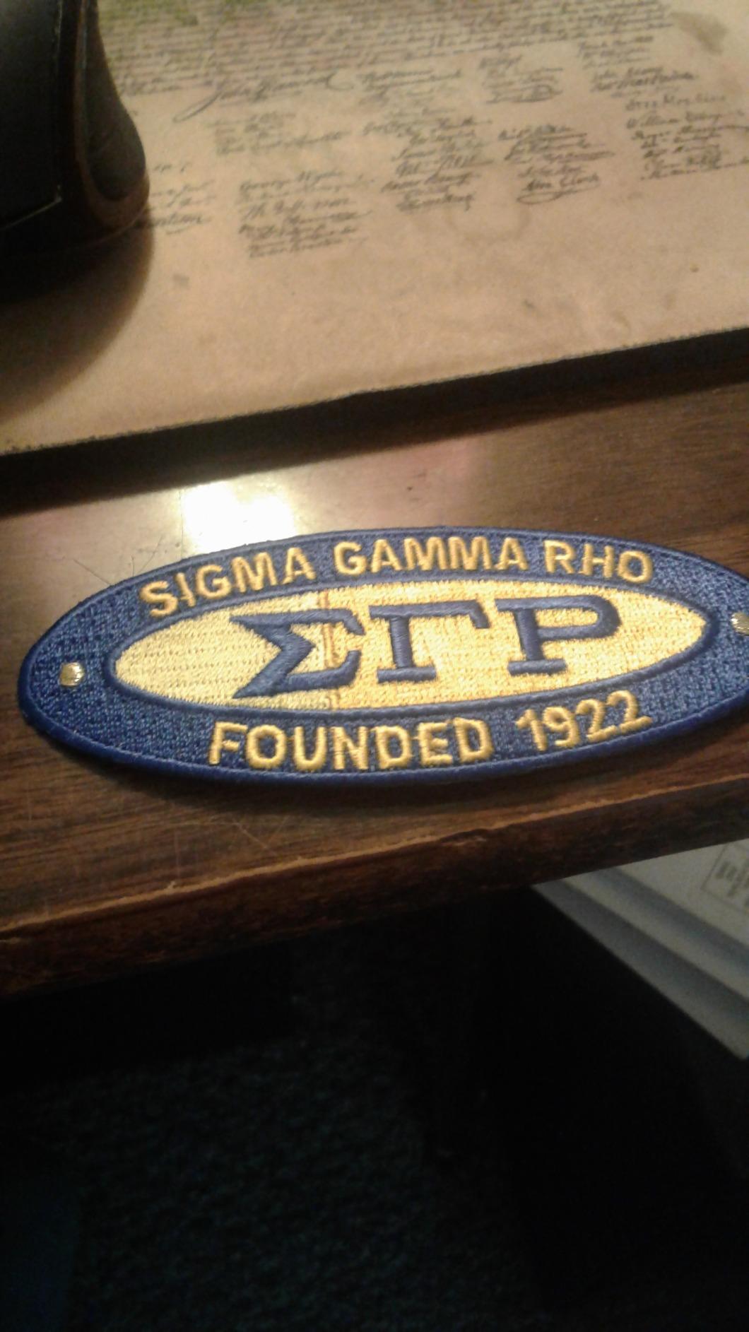 Amazon.com: Sigma Gamma Rho New Oval Founding Date Emblem Patch ...