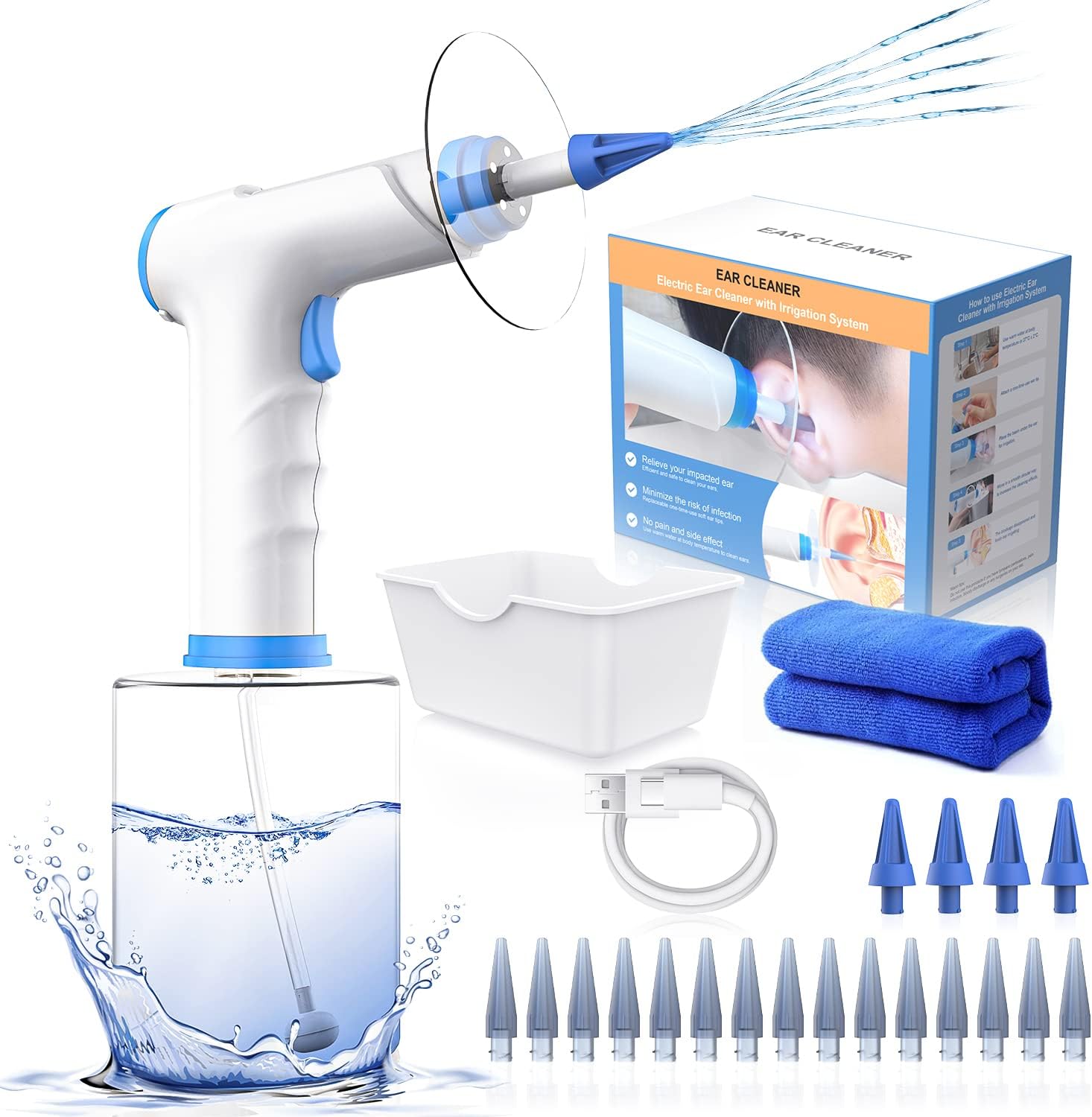 Amazon.com: Ear Wax Removal, Ear Cleaner with 4 Water Pressure Modes ...