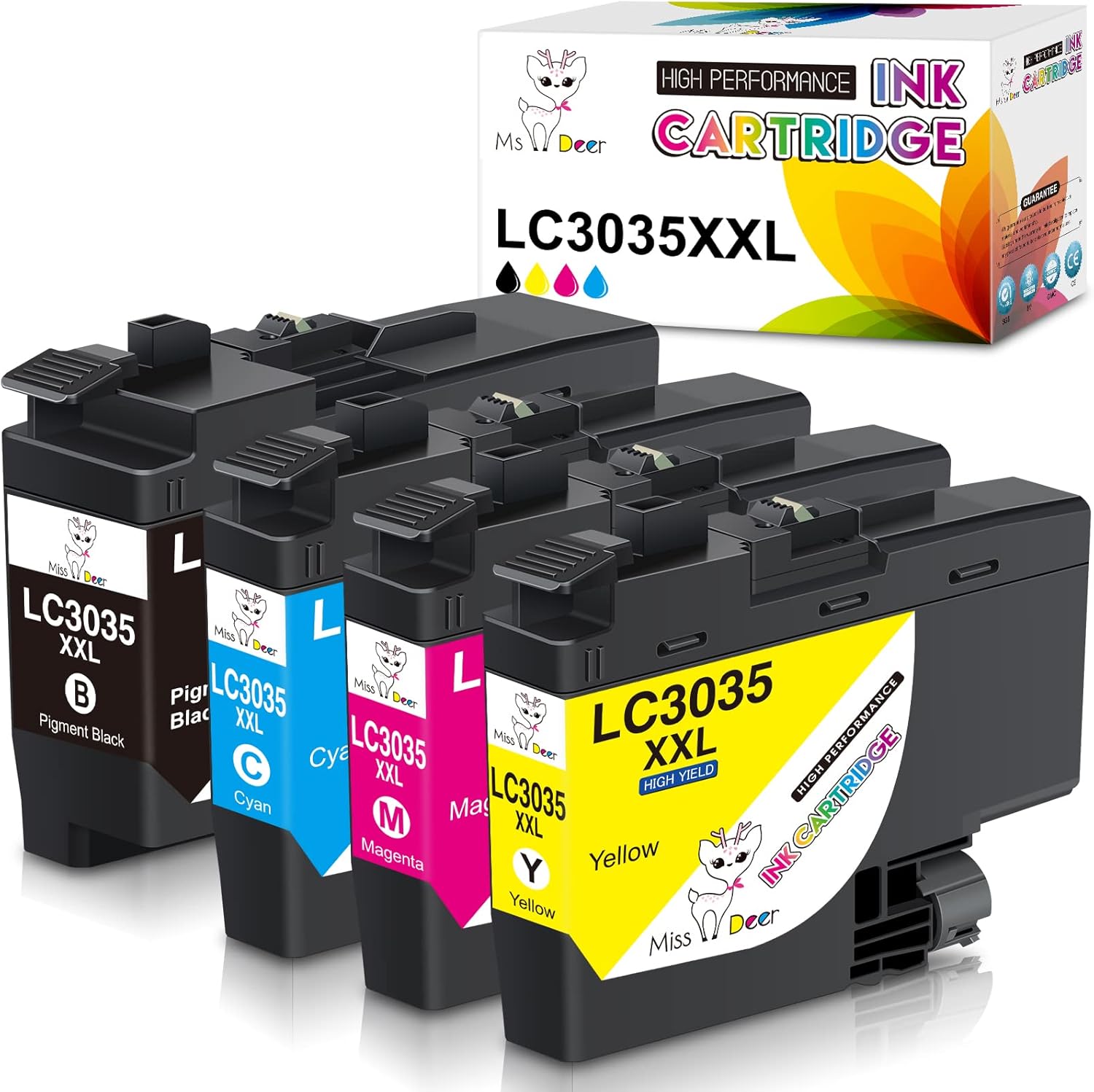 Amazon.com: MS DEER Compatible LC3035 Ink Cartridges Replacement for ...