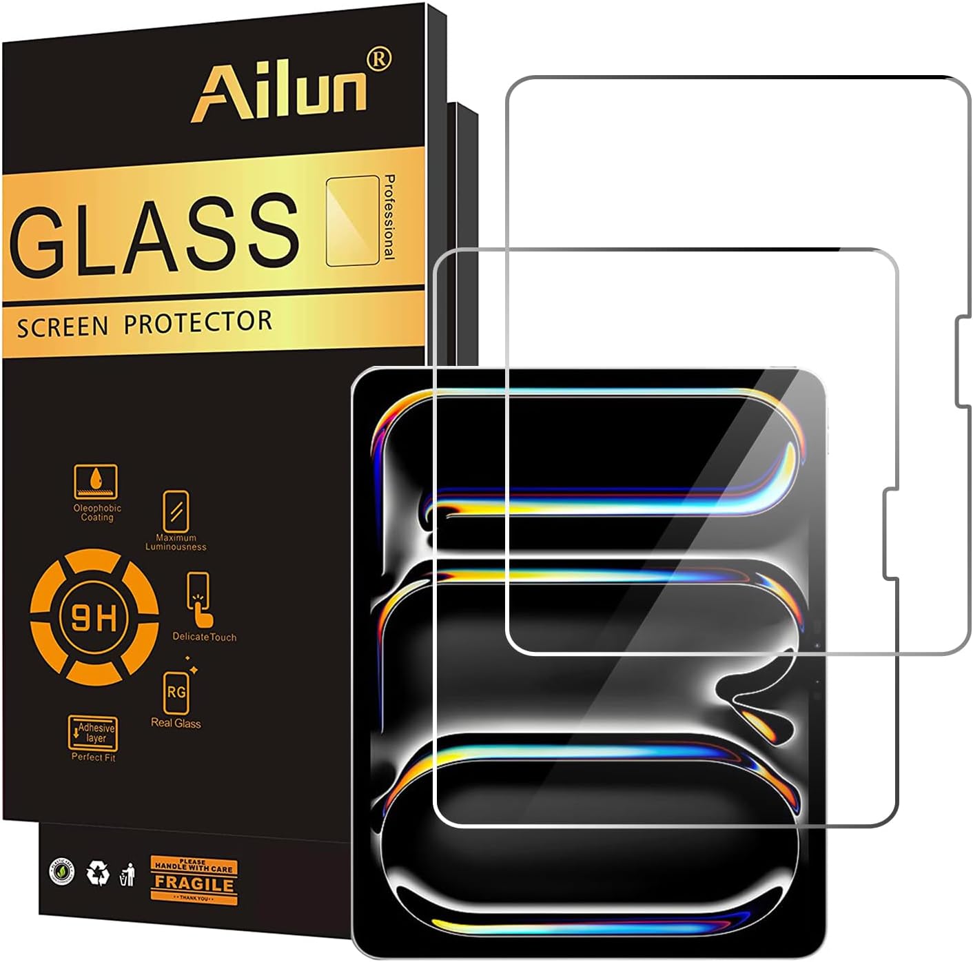 Amazon.com: Ailun 2 Pack Screen Protector for iPad Pro 13 Inch 2024 7th ...