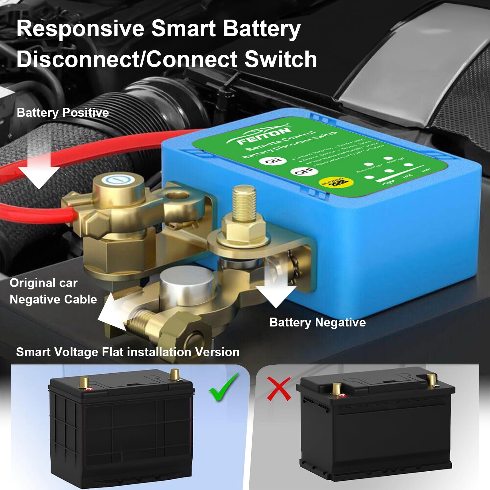 Snapklik.com : FEITON Remote Battery Disconnect Switch, 250A ...