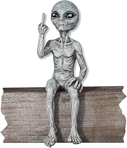 Amazon.com: John Bernard & Company Rude Alien Statue “Flipping The Bird ...