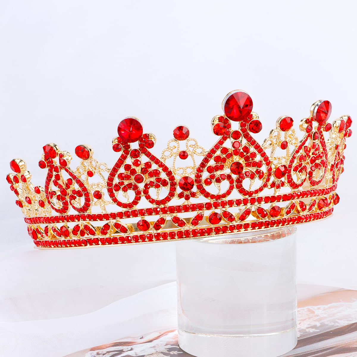 Snapklik.com : Red Tiaras And Crowns For Women Queen Of Hearts Crown ...