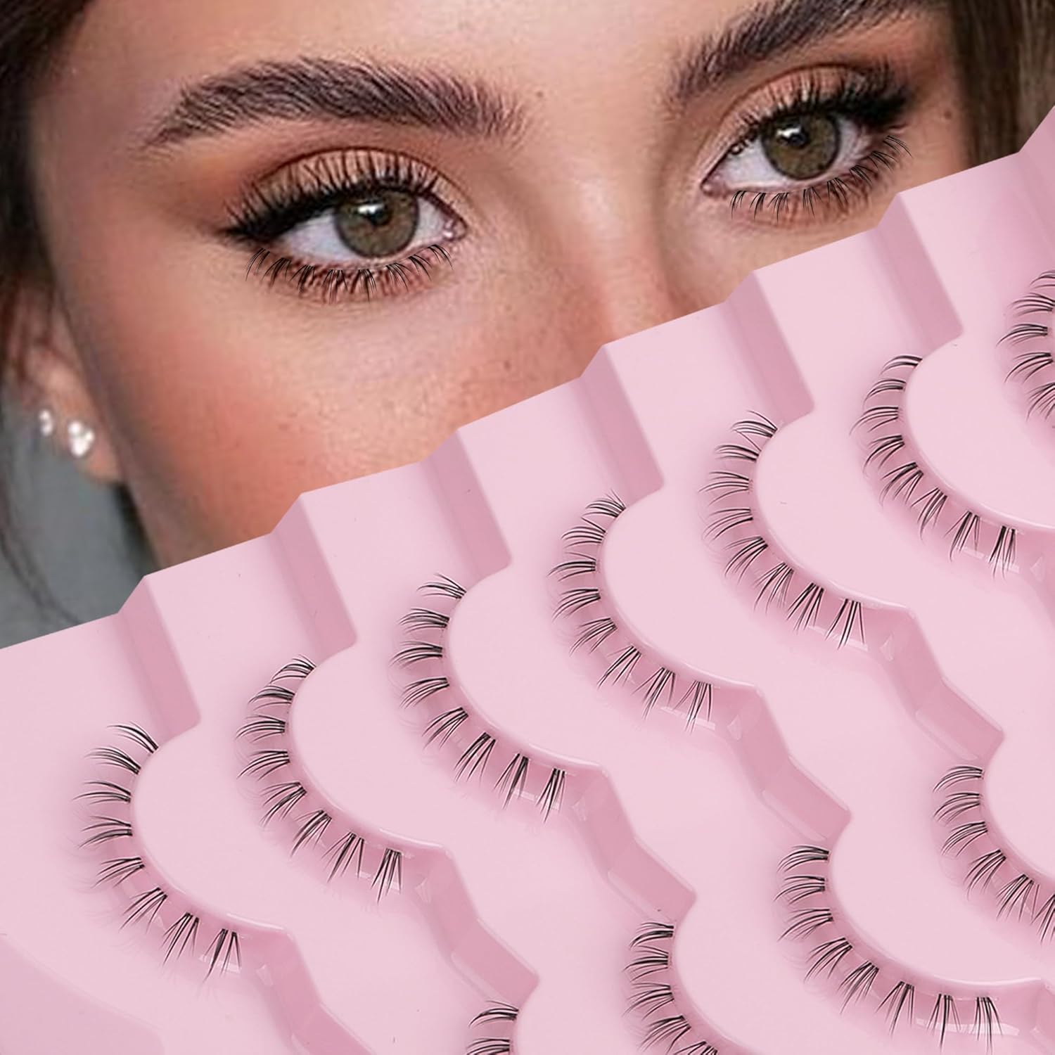 Amazon.com: Bottom Lashes Bottom Eyelashes False Lower Lashes Fake ...