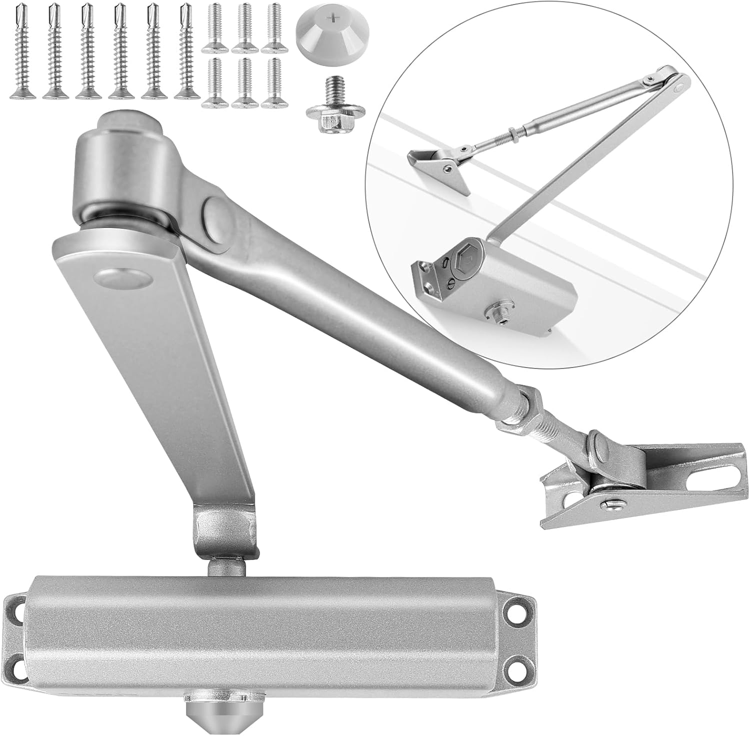 Automatic Door Closer with Hold Open for Width