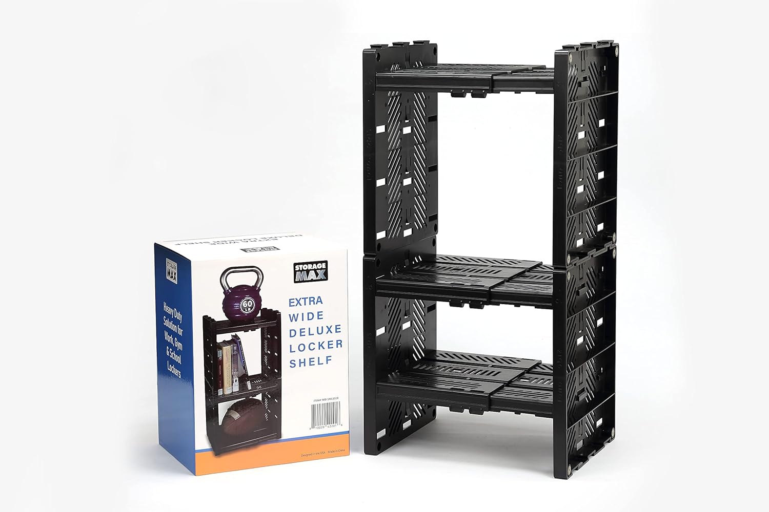 Amazon.com: StorageMax Deluxe Wide School Locker Organizer with 3 ...