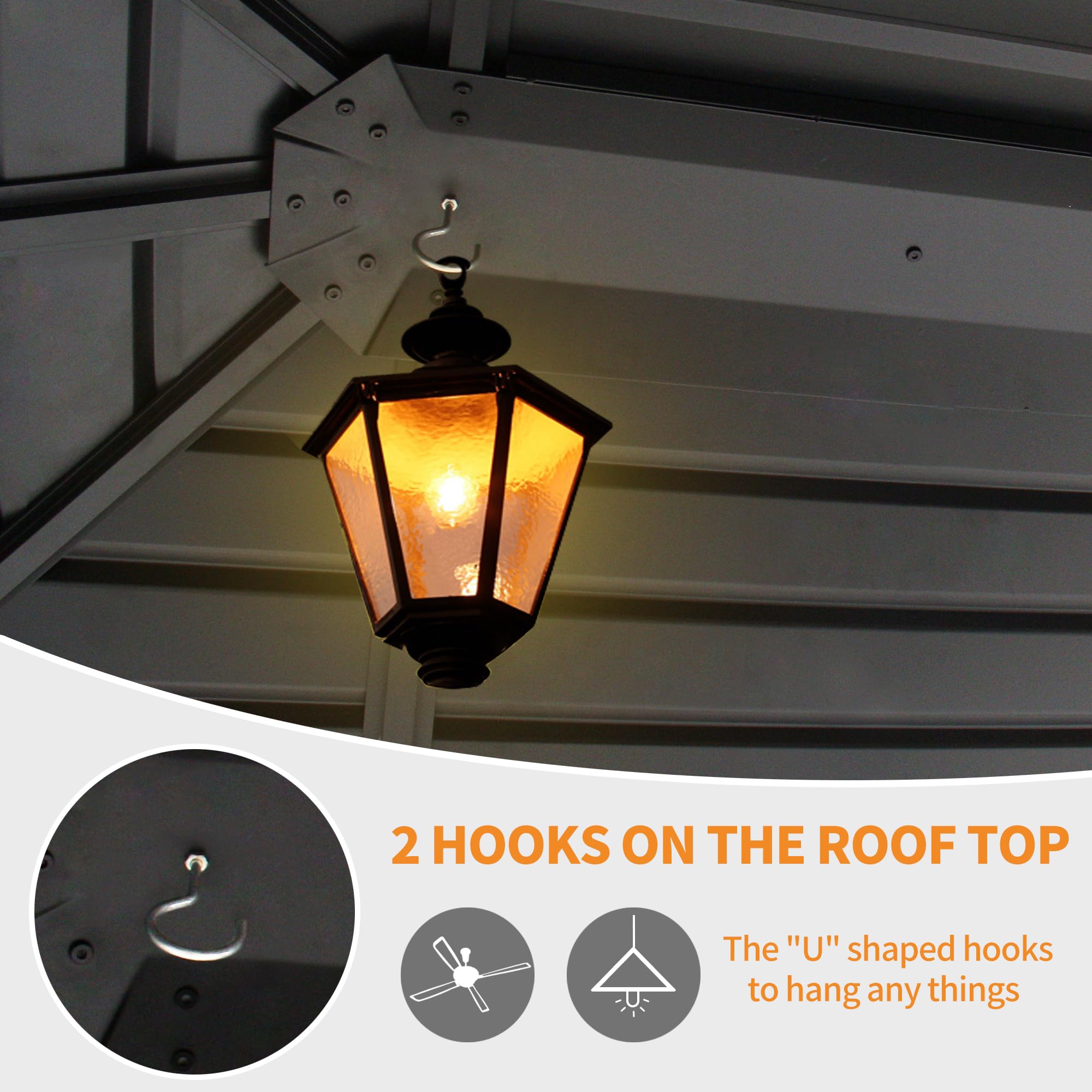 ( incomplete, only 1 box ) 10' x 12' Patio Hardtop Gazebo - Outdoor ...