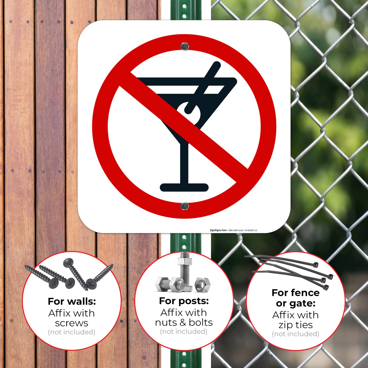 No Drinking Alcohol Sign