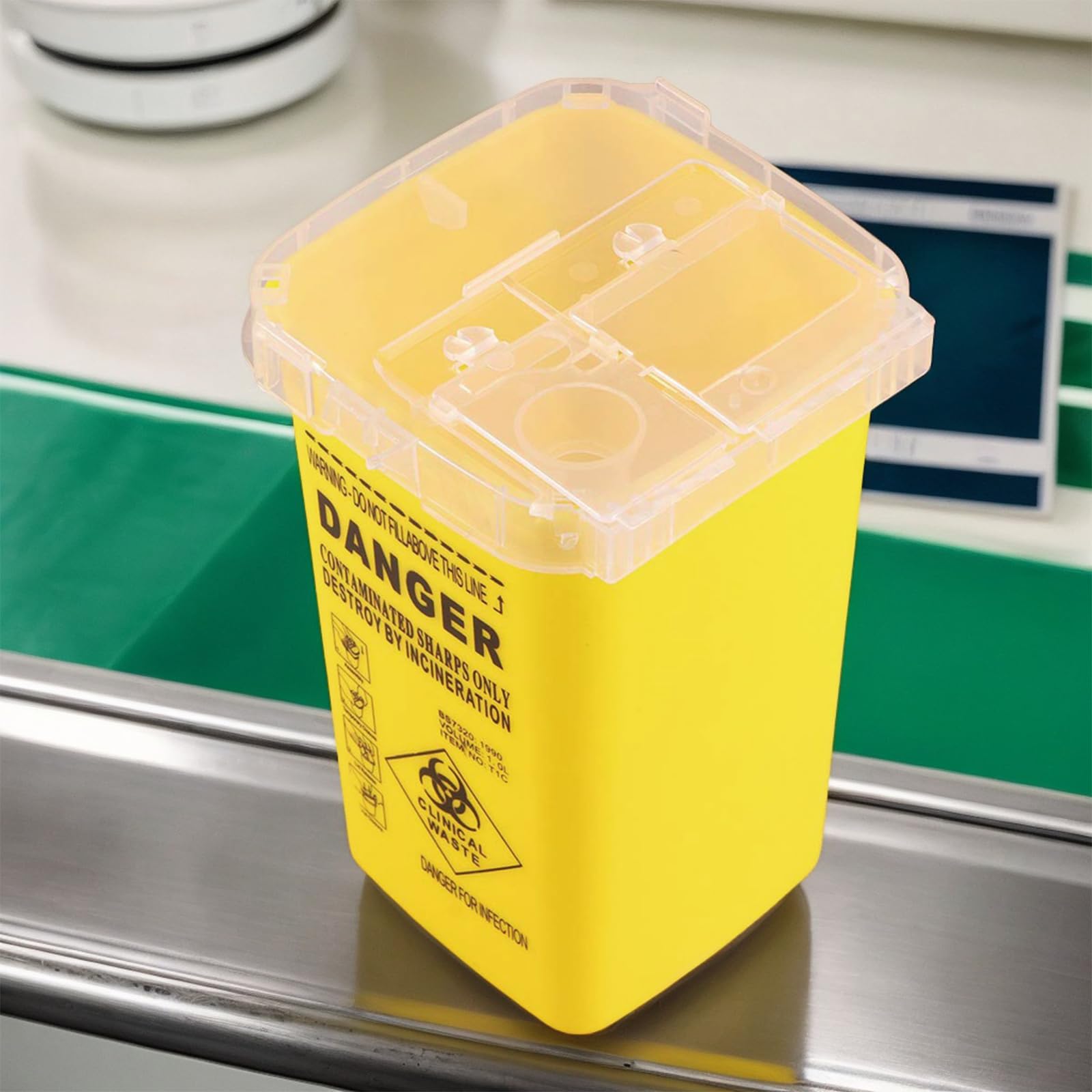 Koorium Sharps Bin Sharps Box for Needles Travel Sharps Bin Sharps Bin ...