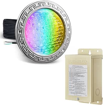 Amazon.com: SURAIELEC 100W Pool Light Transformer and 12V Smart LED ...