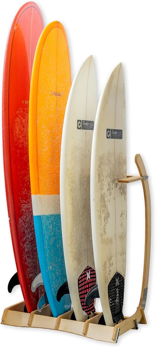 Amazon.com: StoreYourBoard Freestanding Surfboard Rack, Indoor Display ...