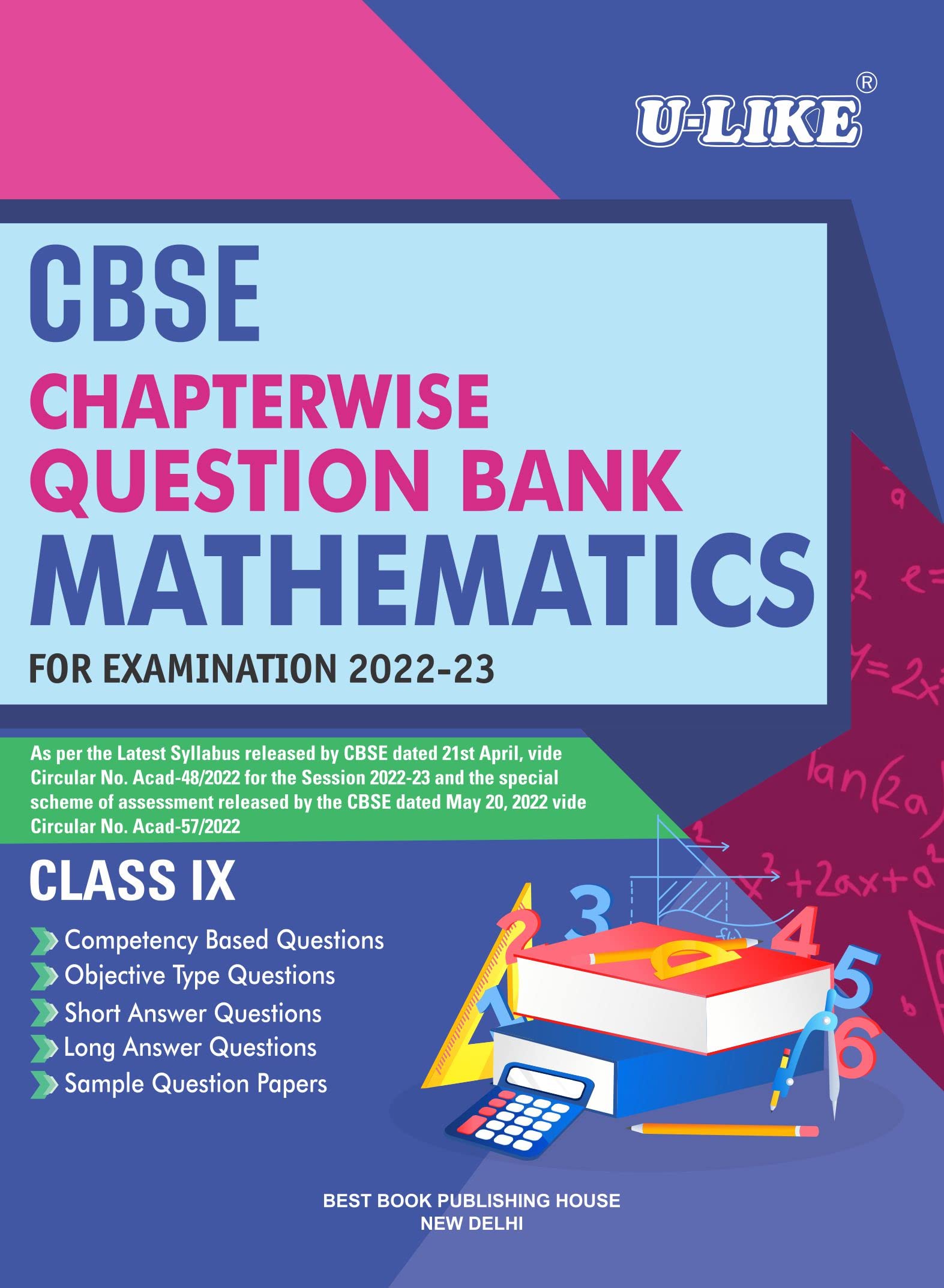 Buy U-LIKE CBSE Class 9 Chapterwise Question Bank Mathematics 2022-23 ...