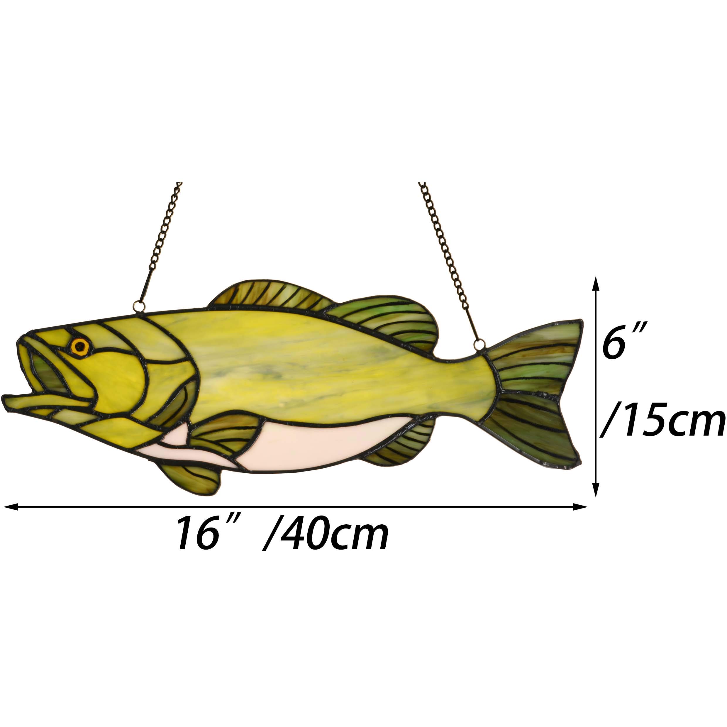 Bass Fish Stained Glass Pattern