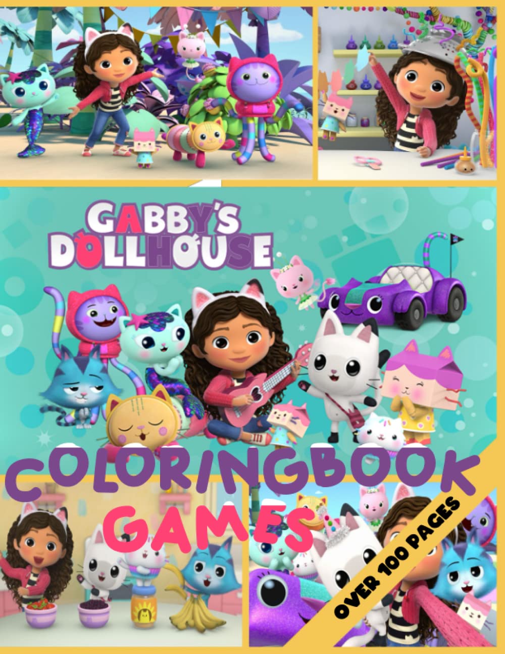 Gabbys Dollhouse Coloring Book With Games Learning And Fun Activity ...