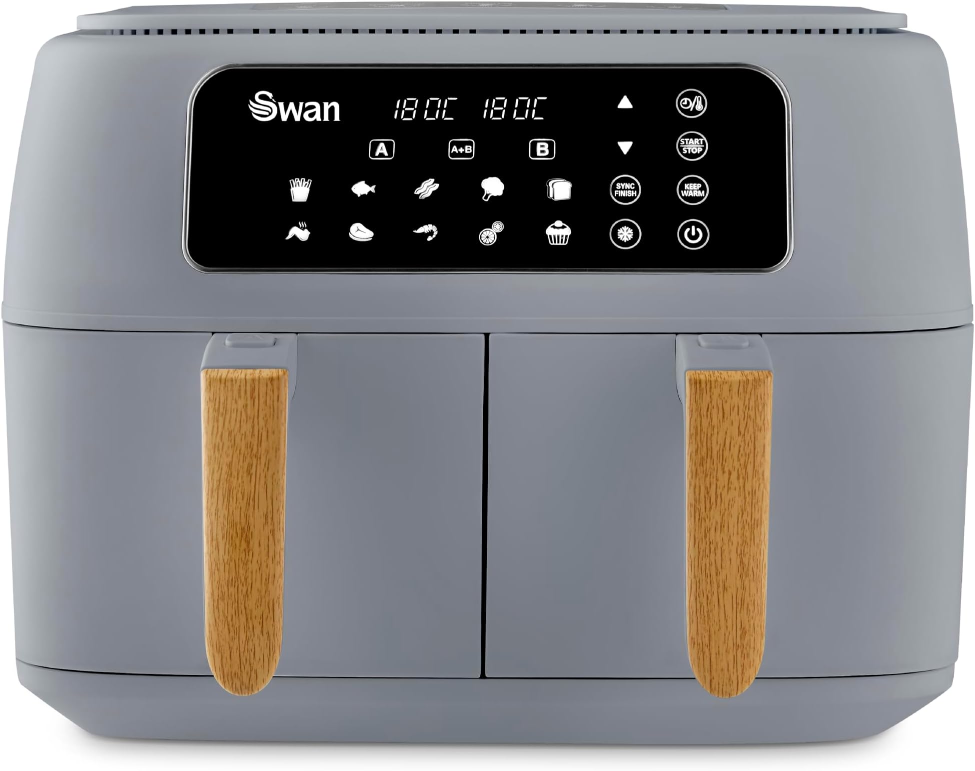 Cookworks 9L Dual Air Fryer - Black : Amazon.co.uk: Home & Kitchen