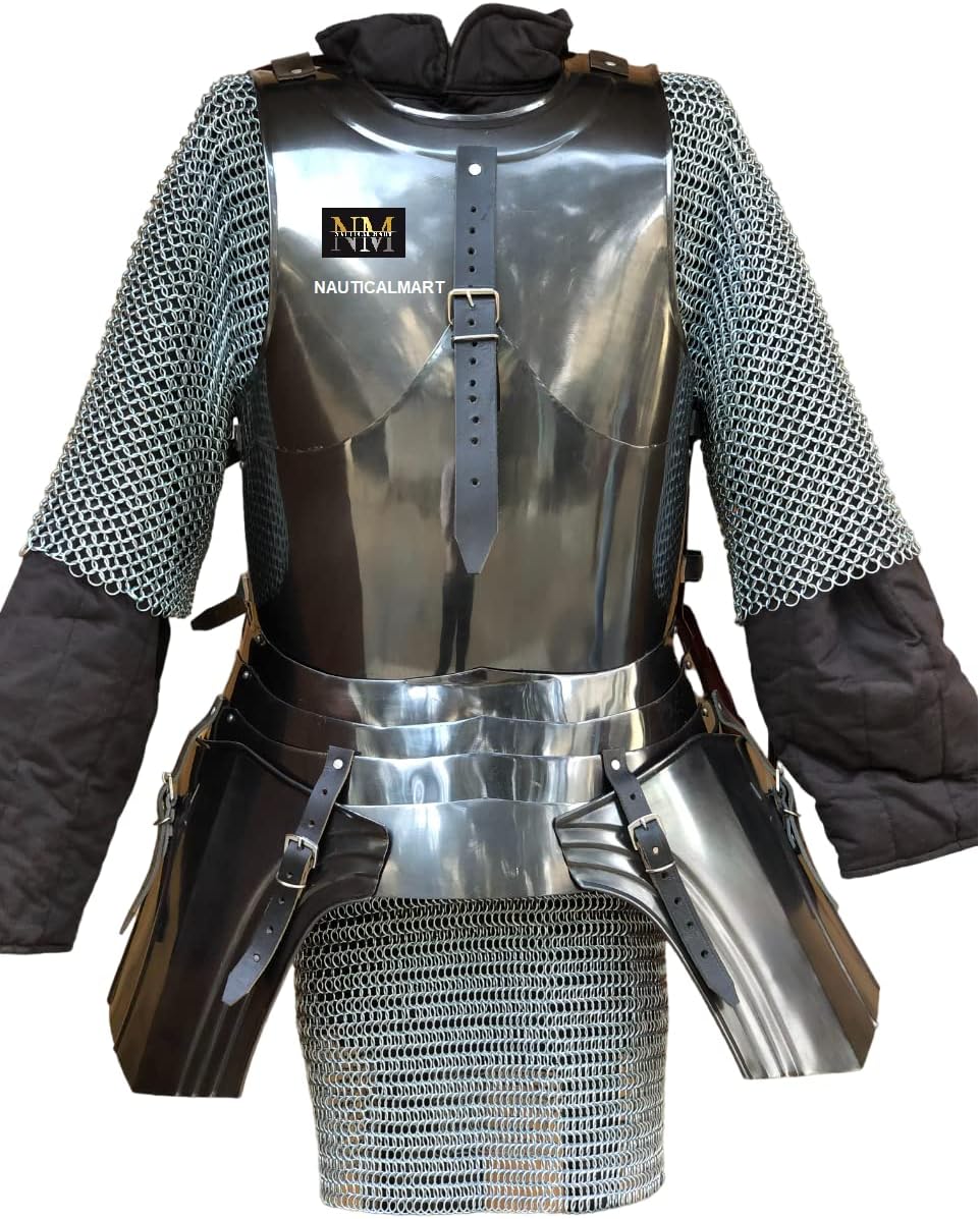 Amazon.com: Plate Armour Breastplate Knight SCA LARP Halloween Costume ...