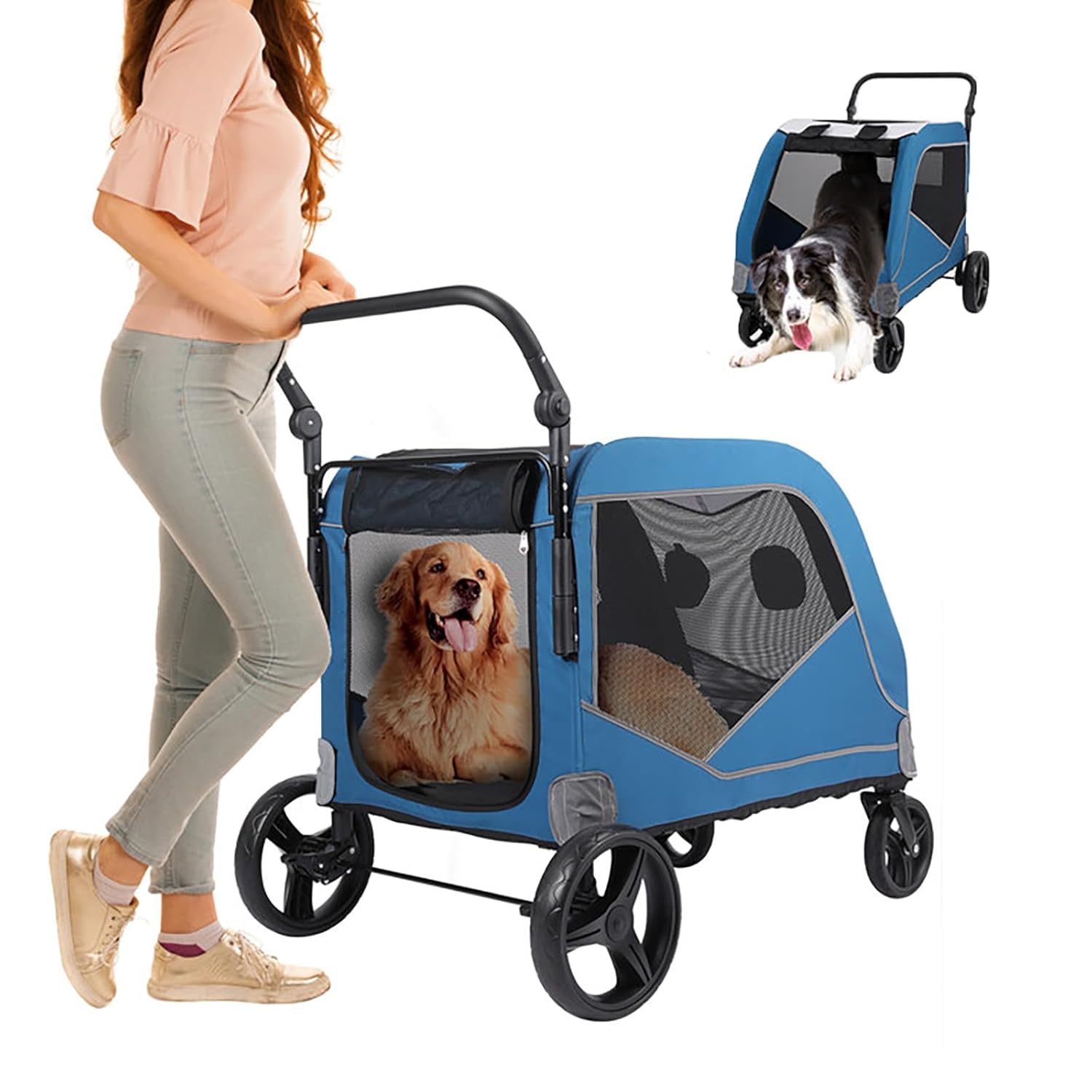 Amazon.com: Extra Large Dog Stroller - Pet Stroller for Medium Large ...