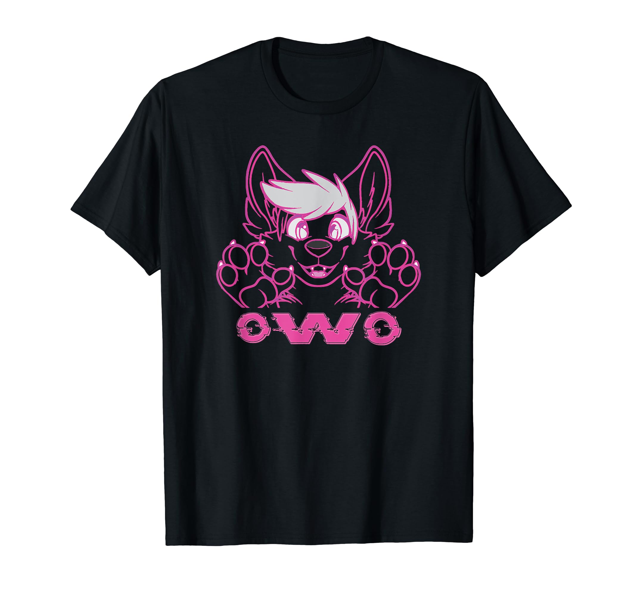 Fursuit OwO mignon rose chiot kawaii furry fandom T-Shirt : Amazon.fr: Mode