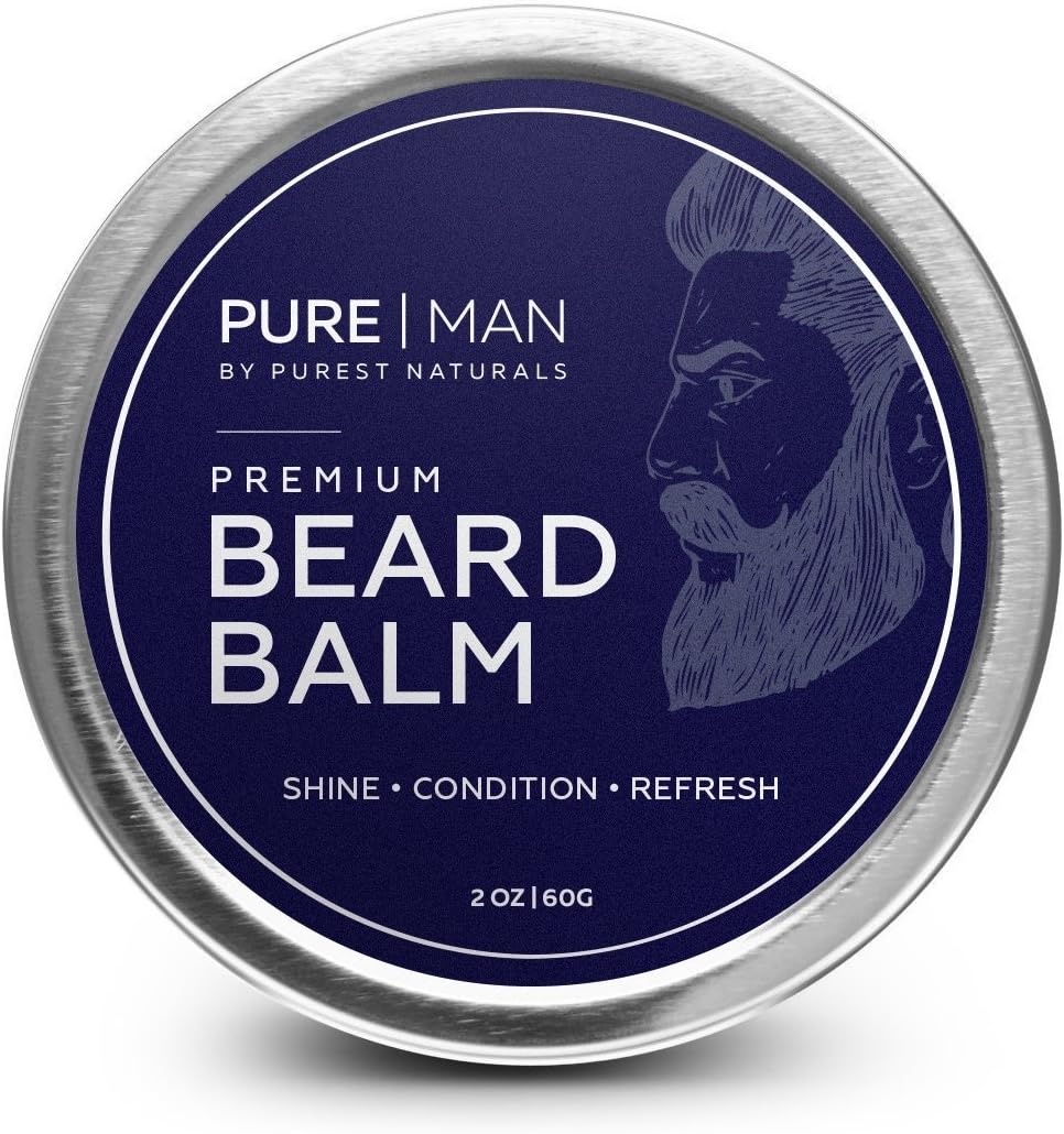 Amazon.com: Pure | MAN Beard & Mustache Balm/Wax/Butter/Oil/Leave in ...