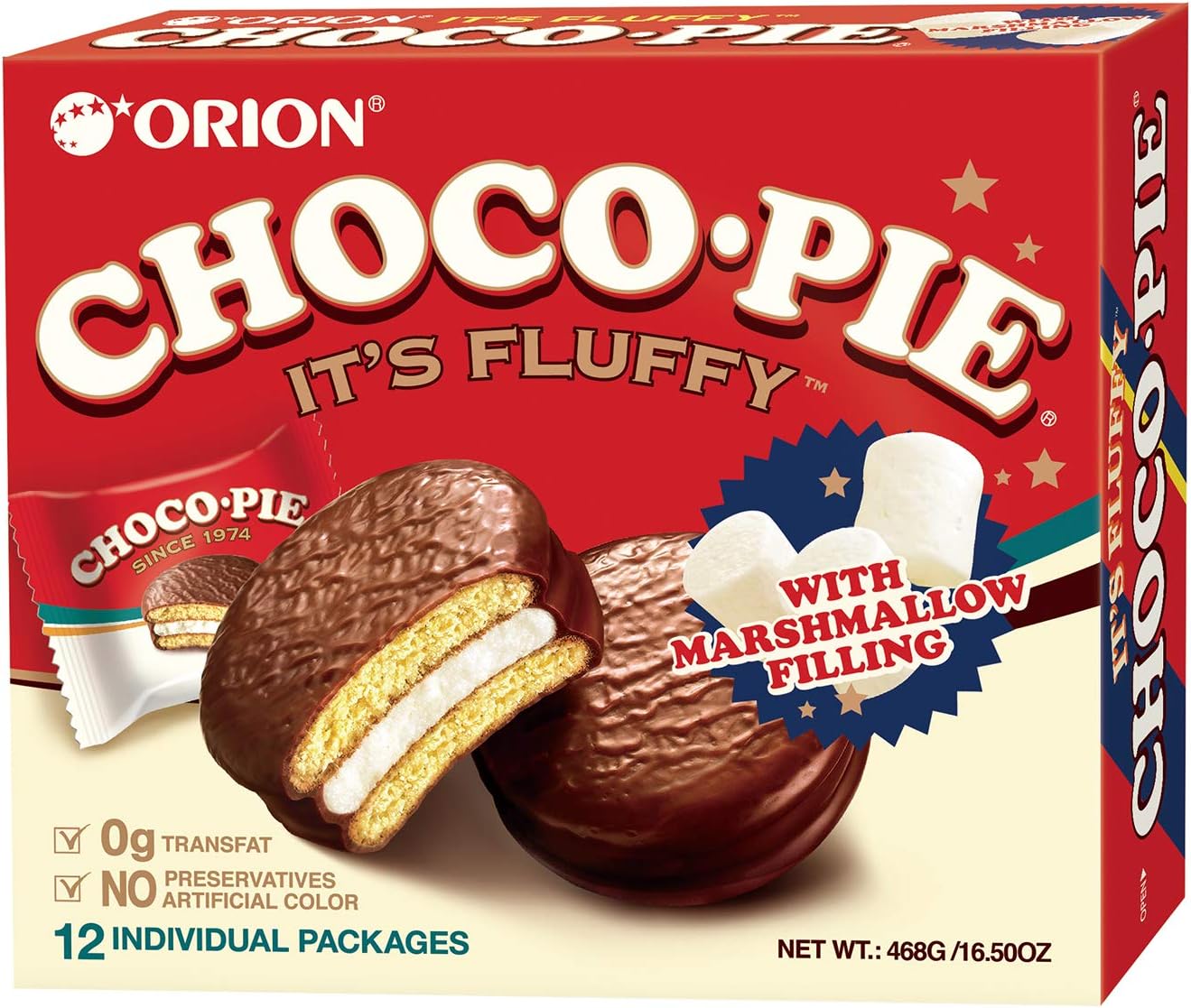 Orion Choco Pie 12packs : Amazon.ca: Grocery & Gourmet Food