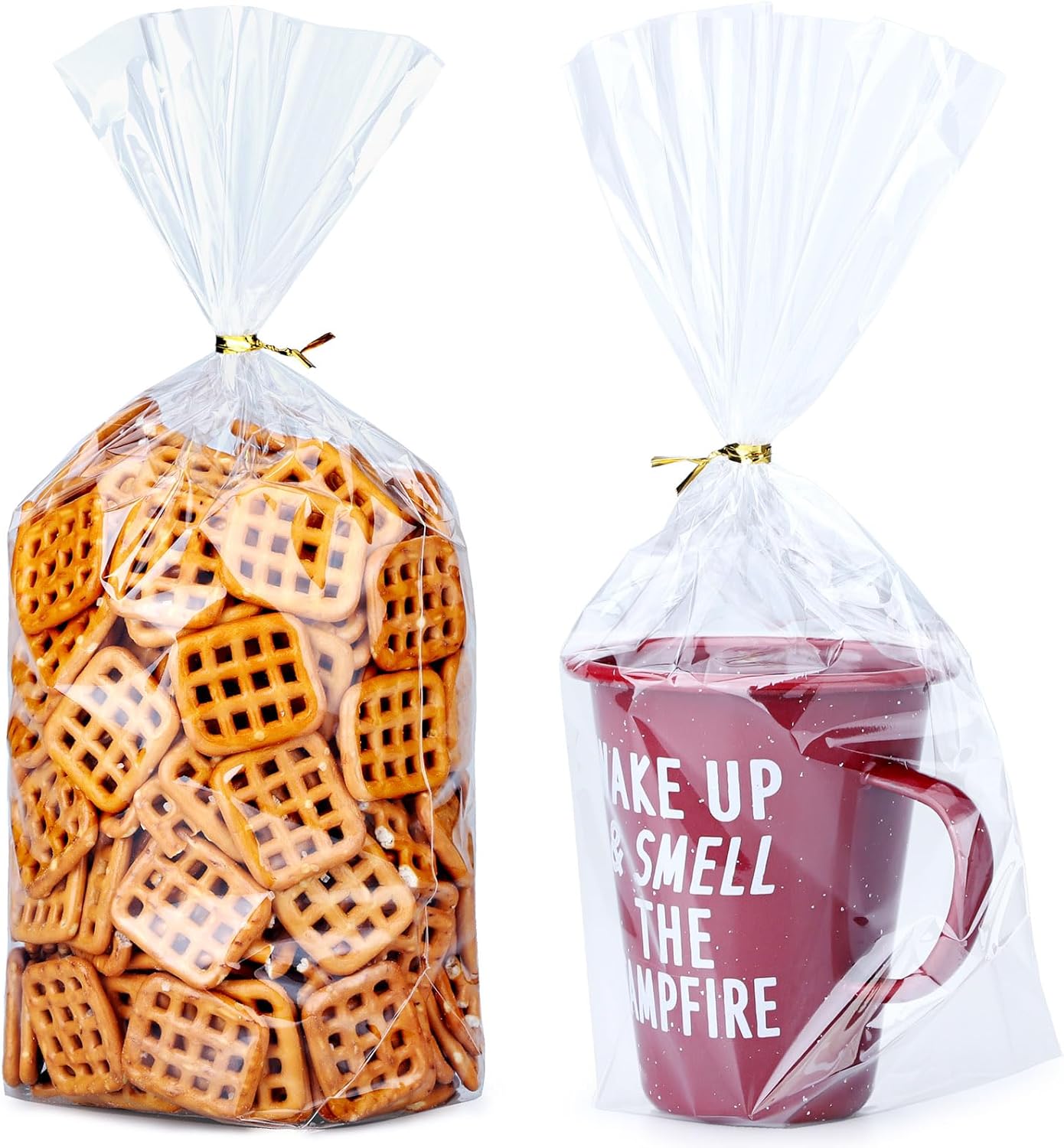 Amazon.com: Bottom Gusset Bags - 50Pcs 7X12" Clear Cellophane Gift Bags ...