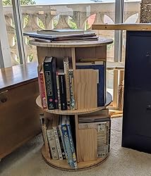 Amazon.com: Heehee Rotating Bookshelf 360 Display Floor Standing ...