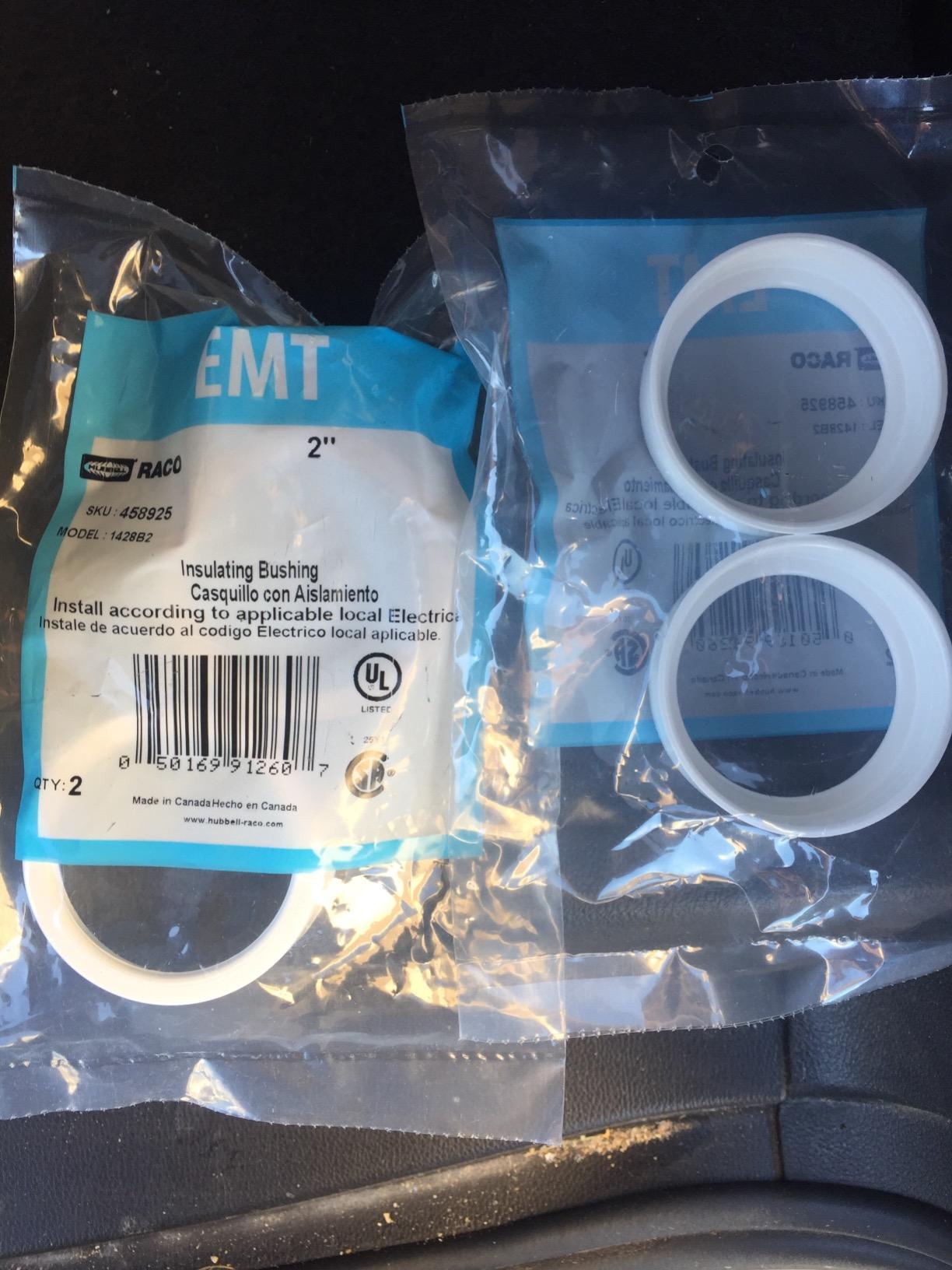 Hubbell-Raco 1425B2 EMT Insulating Bushing 1-1/4-inch, Pack of 2 ...