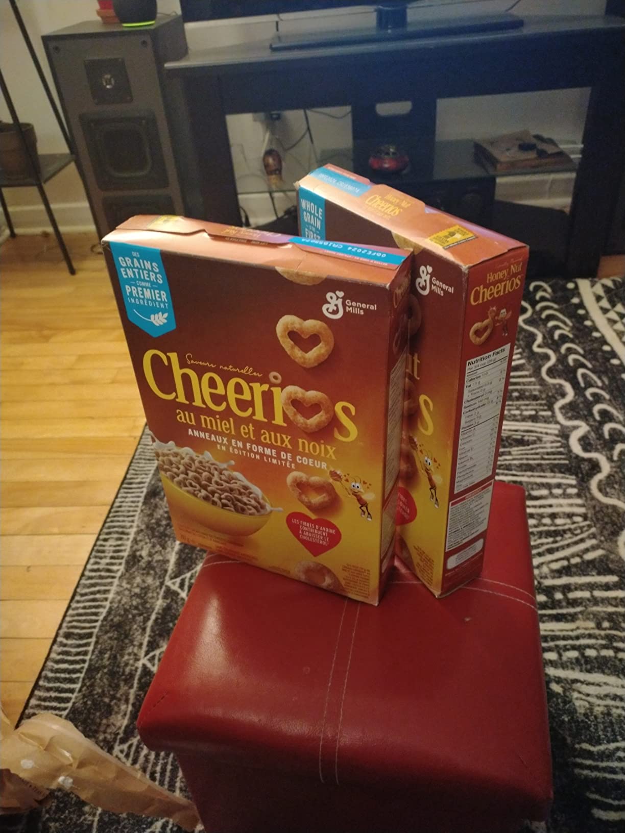 CHEERIOS Naturally Flavoured Honey Nut Cereal Box, Whole Grain is the ...