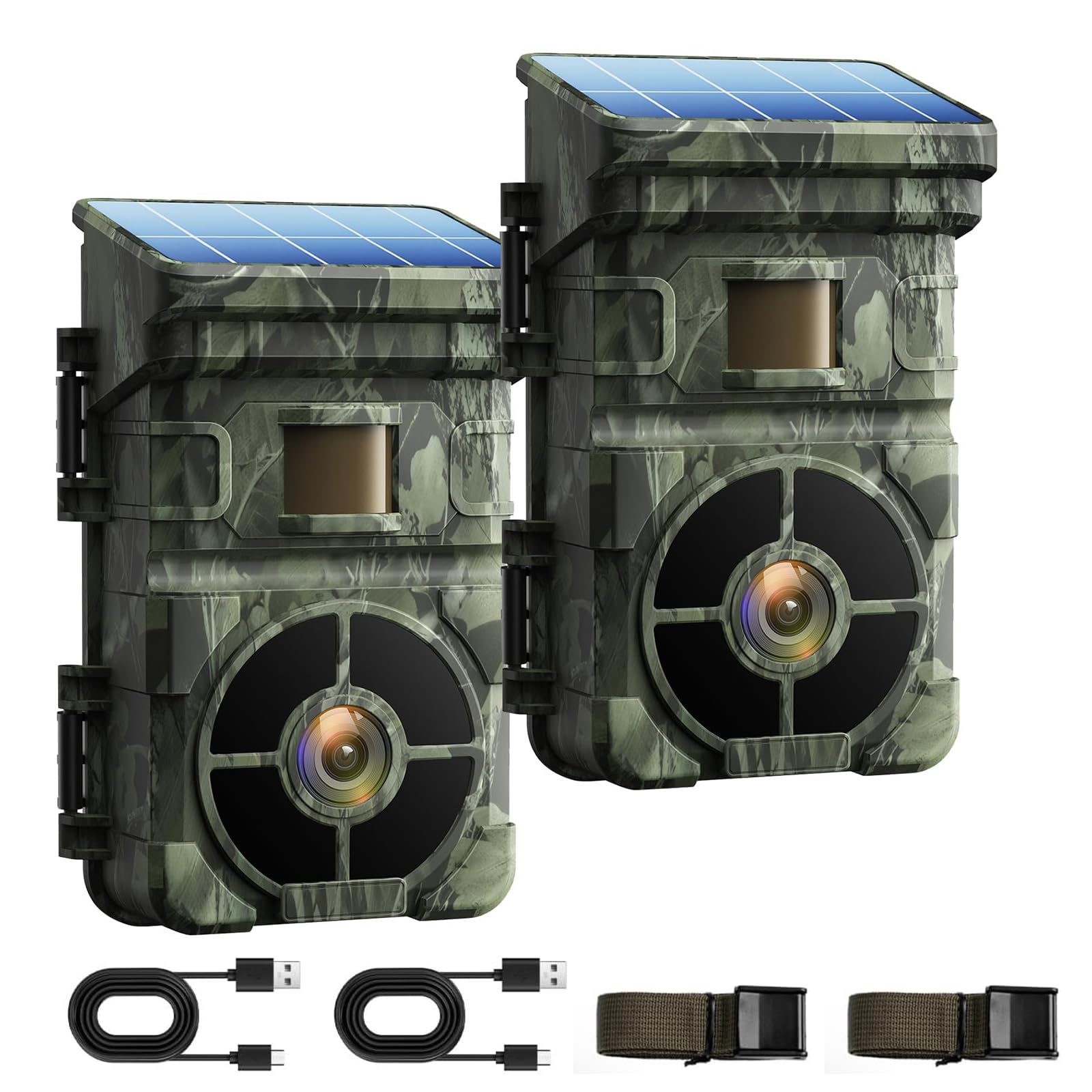 VOOPEAK Trail Camera 2 Pack - 4K 48MP 2500mAh Rechargeable Battery Game ...