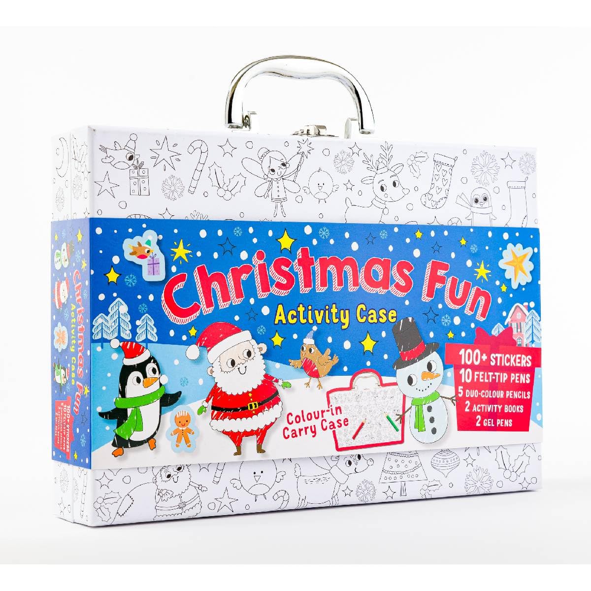 Bookoli – Christmas Fun Colour-in Carry Case | Gift Set for Children ...