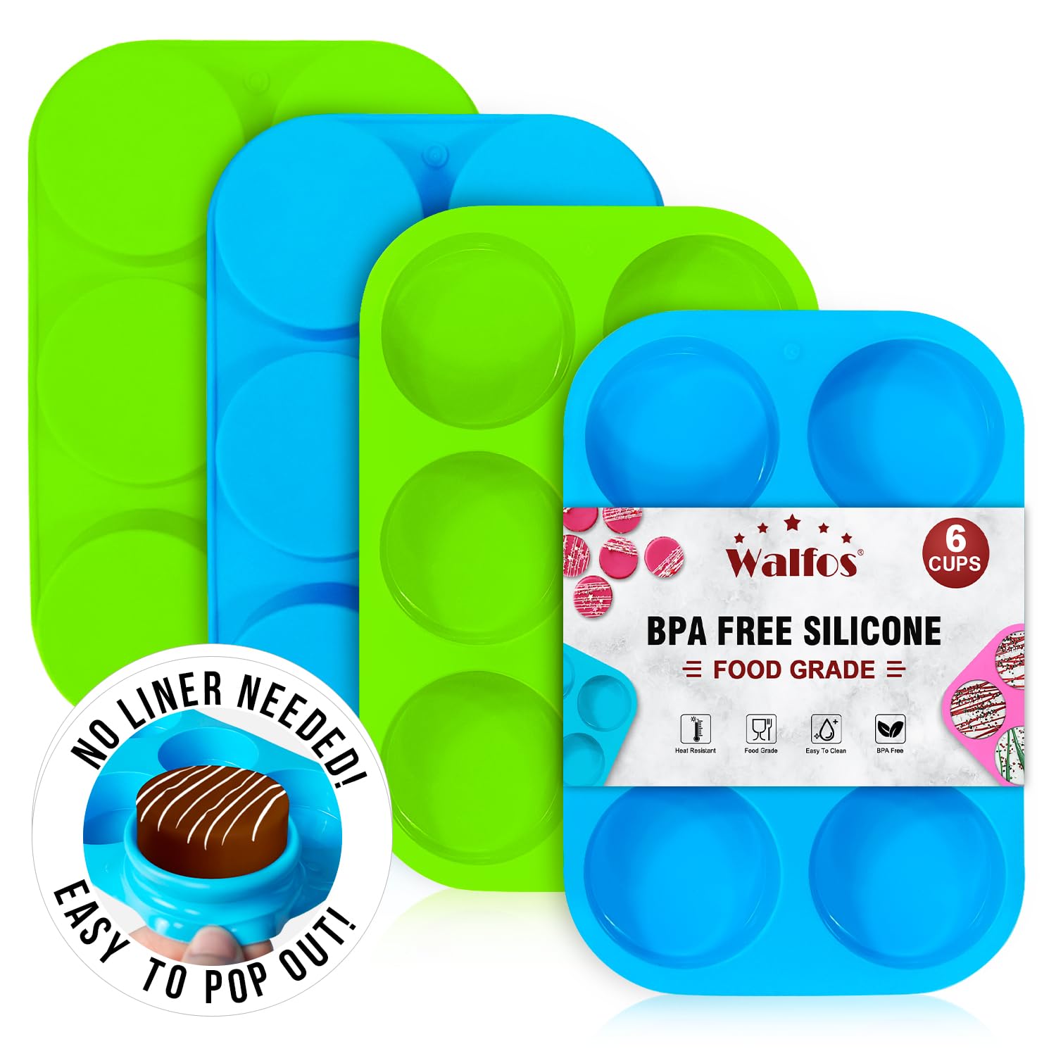 Amazon.com: Walfos Oreo Molds Silicone, Non-Stick Oreo Cookie Mold ...