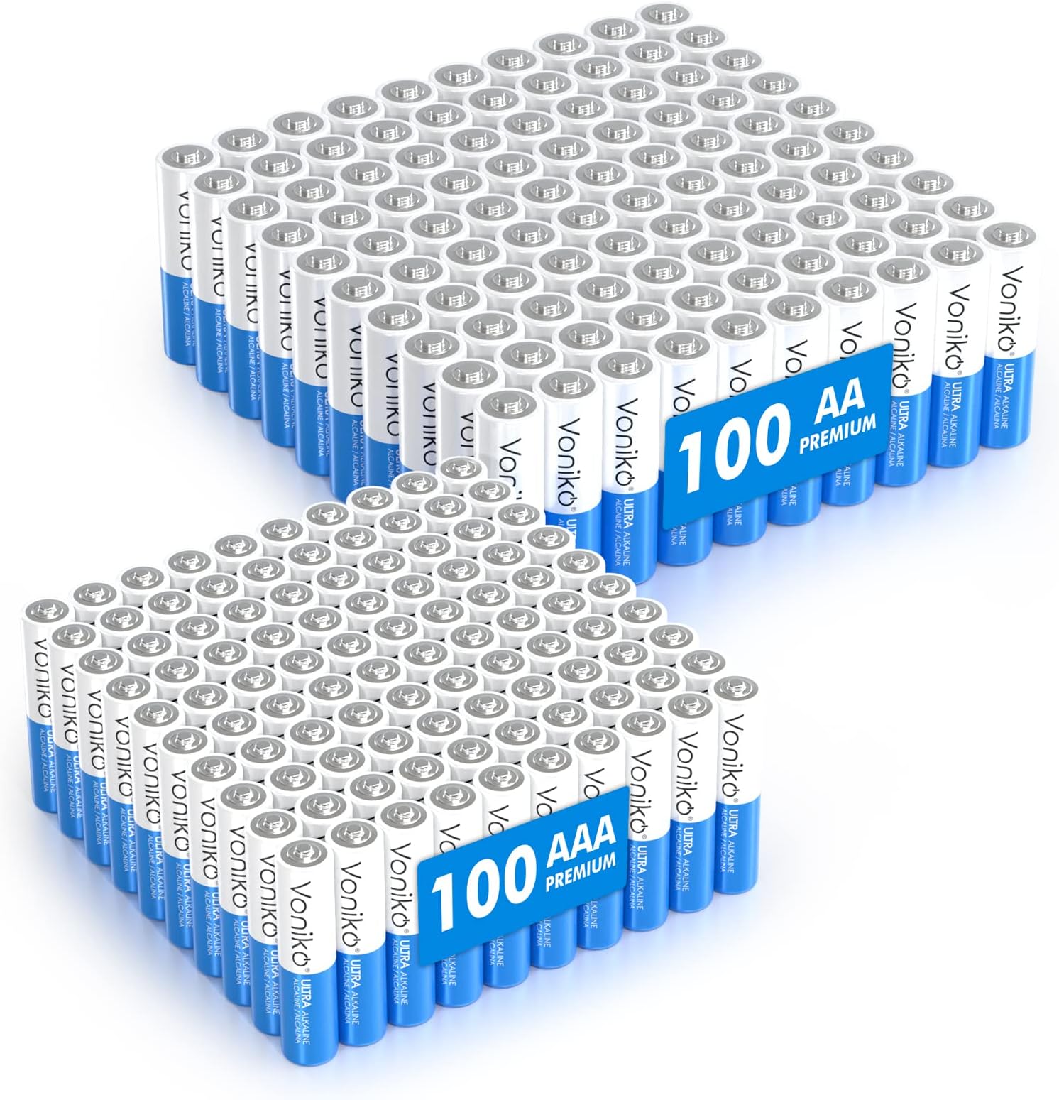 Amazon.com: POWEROWL High-Capacity Alkaline AA AAA Batteries Combo ...