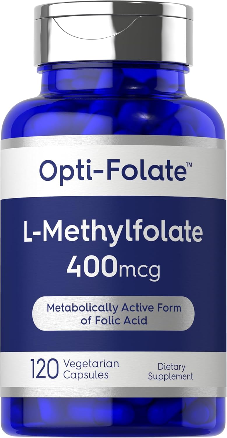 Amazon.com: Carlyle L Methylfolate 400 mcg | 120 Vegetarian Capsules ...