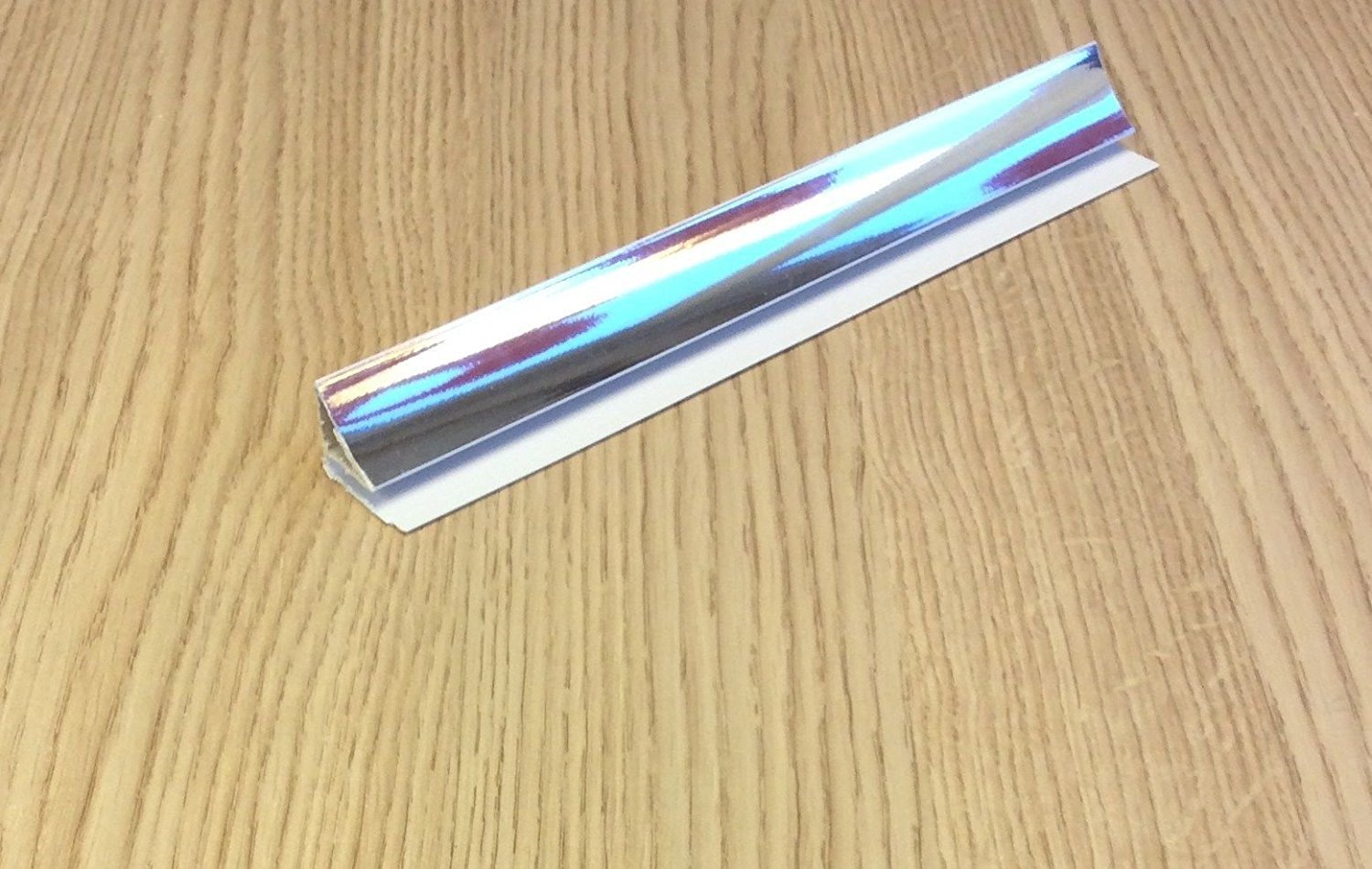 DBS Silver 8mm Coving 2.6m Trim For Bathroom Ceiling Cladding Shower ...