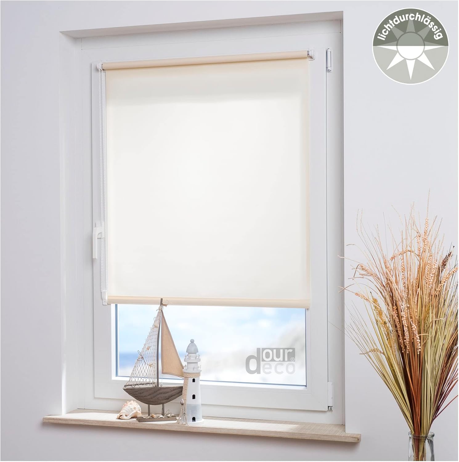 Ourdeco® Mini Blinds with Klemmfix Clamp Attachment, No Drill Required ...