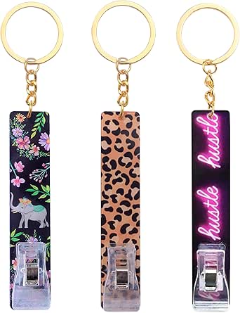 Keyfans - 3PCS Credit Card Grabber for Long Nails Keychain, Card Puller ...