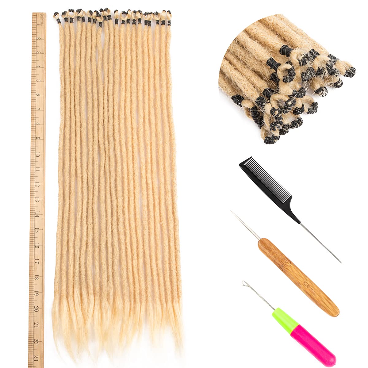 Daixi 20 Strands 16 24 Inch 100 Real Human Hair | Desertcart OMAN