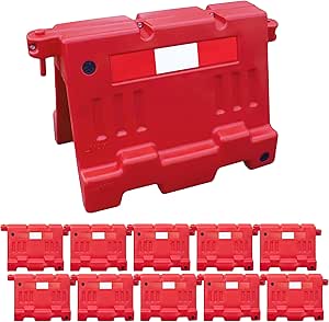 Amazon.com: Electriduct Stackable Water Filled Traffic Safety Plastic ...