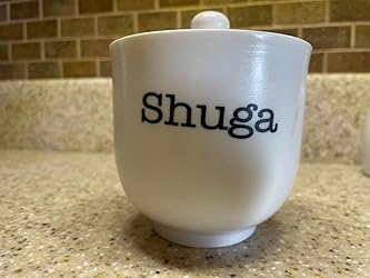 Amazon.com | Twerp Sugar Bowl | Cute Ceramic Shuga Dish with Lid ...