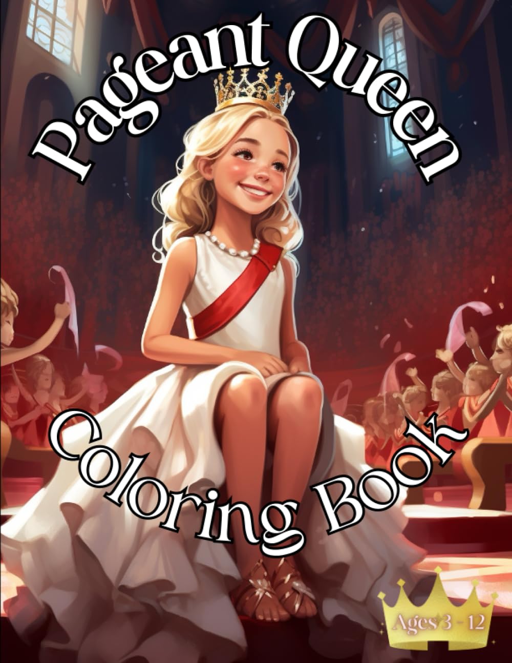 Pageant Queen Coloring Book: Color Your Way to the Crown With This ...