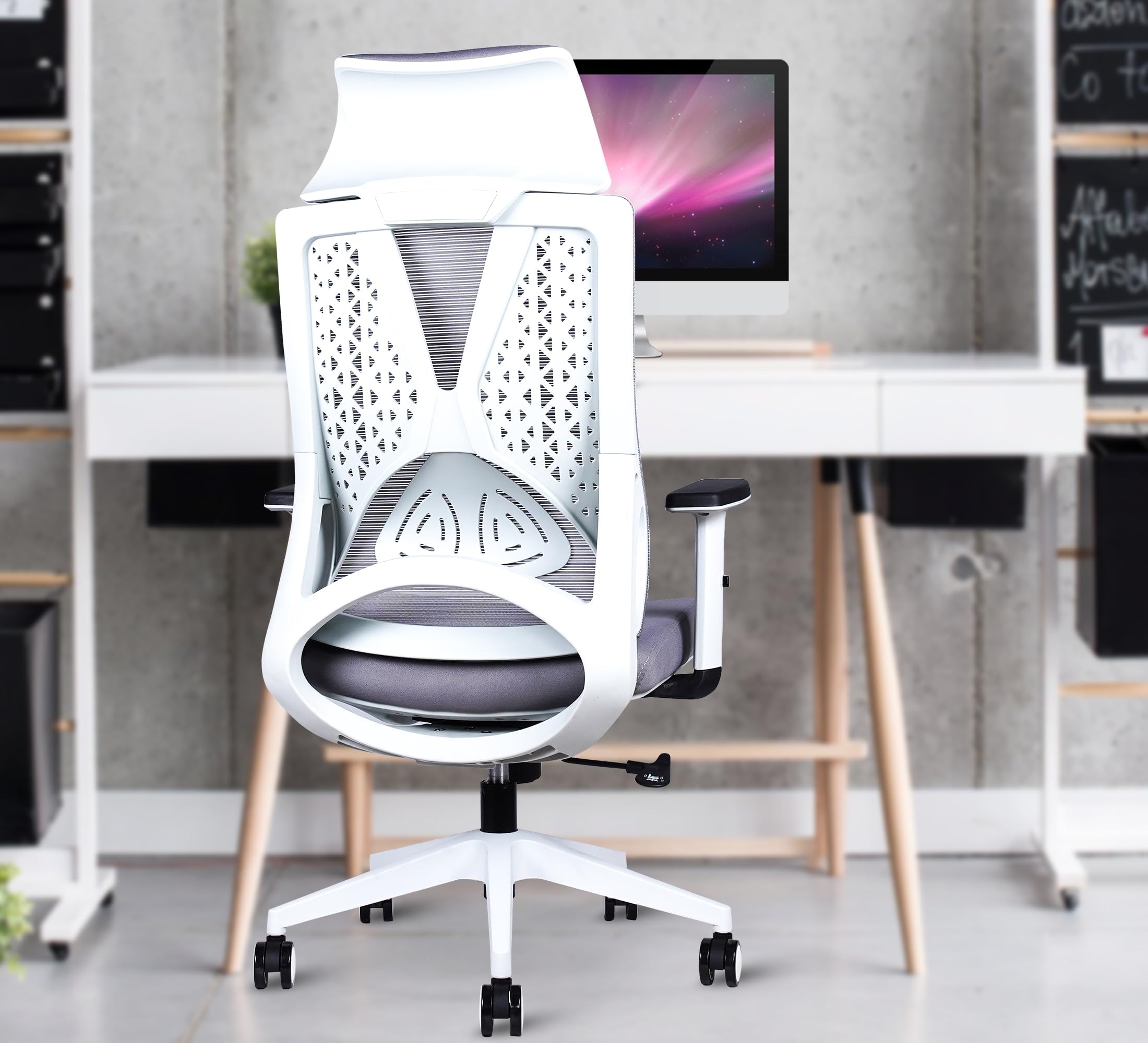 Urbancart Wave 135° Tilt Angle High Back Ergonomic Office Chair with ...