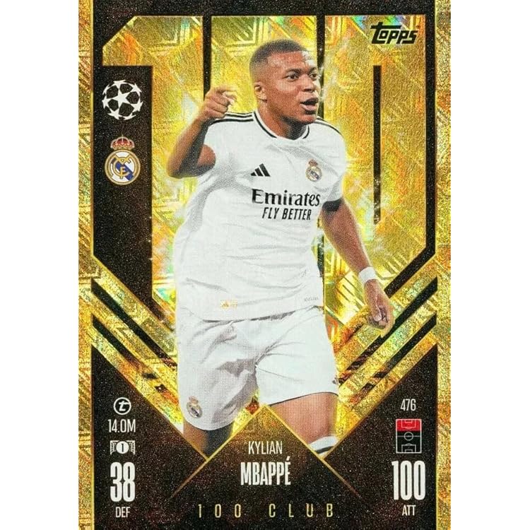 Match Attax 2024 2025 Kylian Mbappe 100 Club Trading Nepal | Ubuy