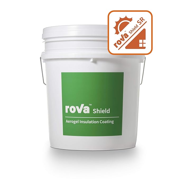 Buy roVa Shield SR Solar Reflective Aerogel Insulation Coating, 4.8 ...