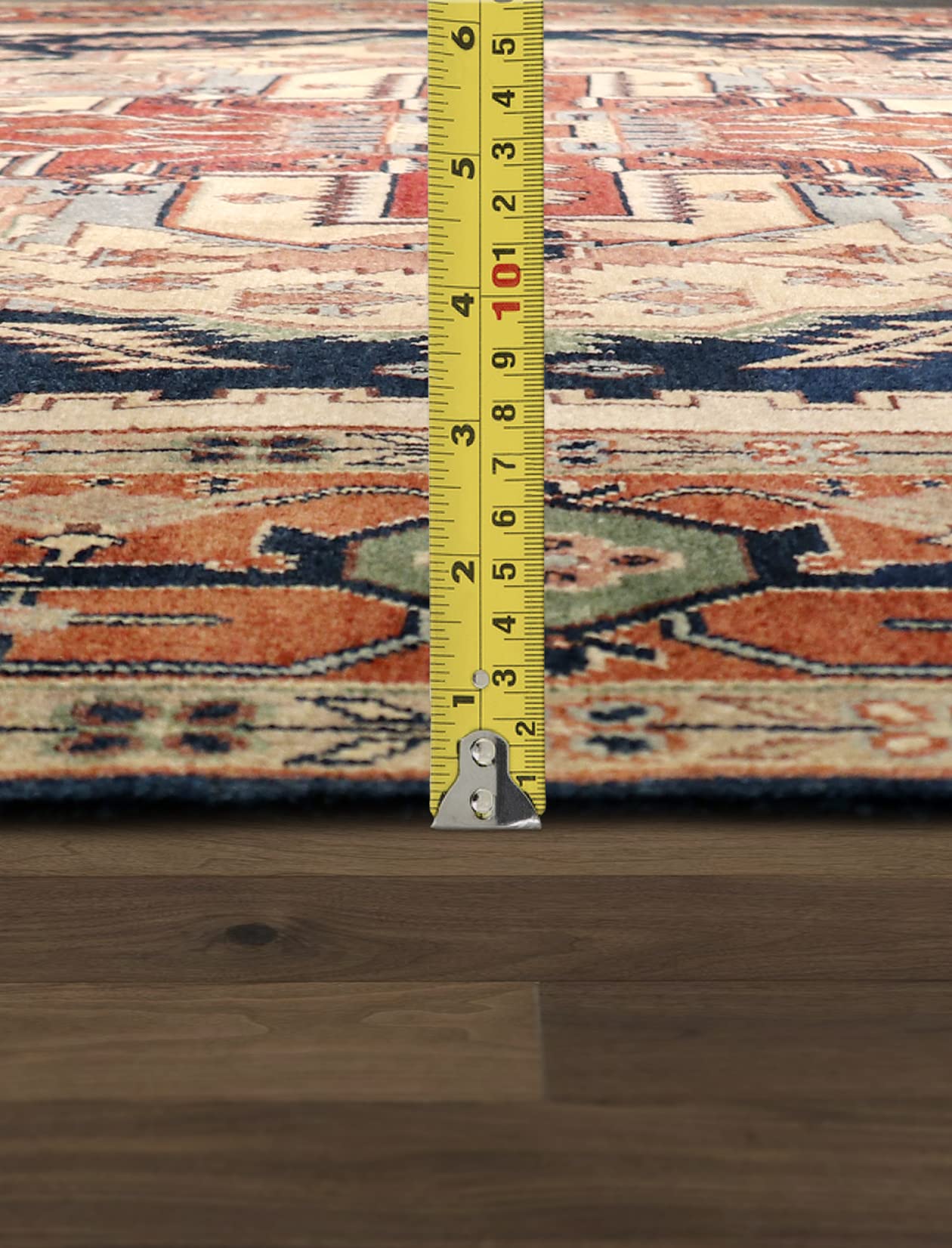 Pasargad Home Serapi Collection Hand-Knotted Navy/Rust 100% Hand Spoon ...